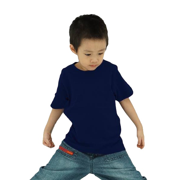 FOURSQUARE Kids Round Neck Cotton T-shirt – Navy Blue – MD Textile ...