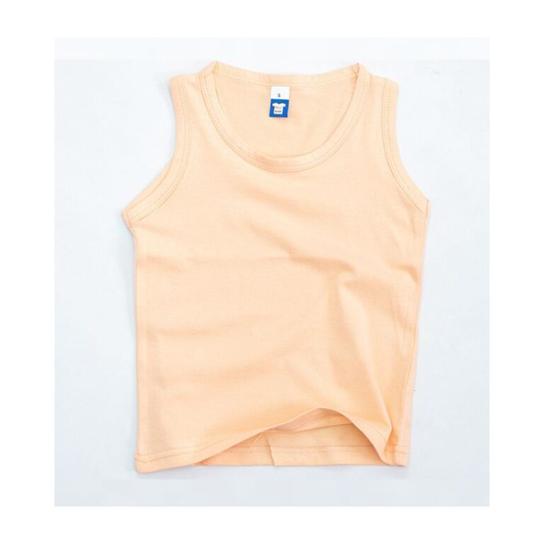 MD Kids Singlet – Peach – MD Textile – Blank T-shirts & Apparel ...